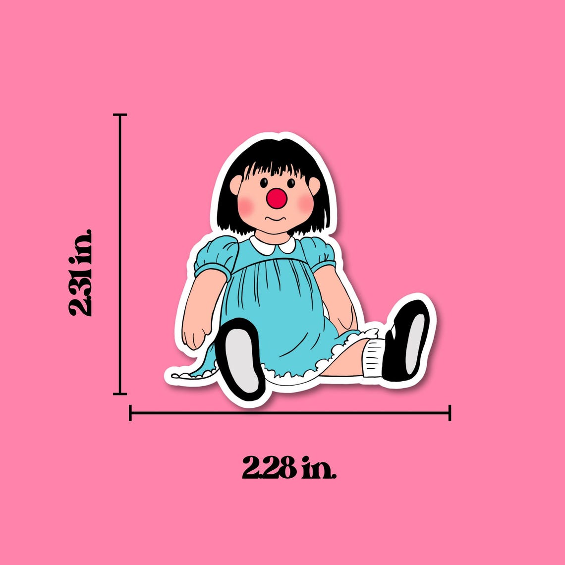 Big Comfy Couch Molly Doll Sticker - Water Resistant Stickers - Etsy