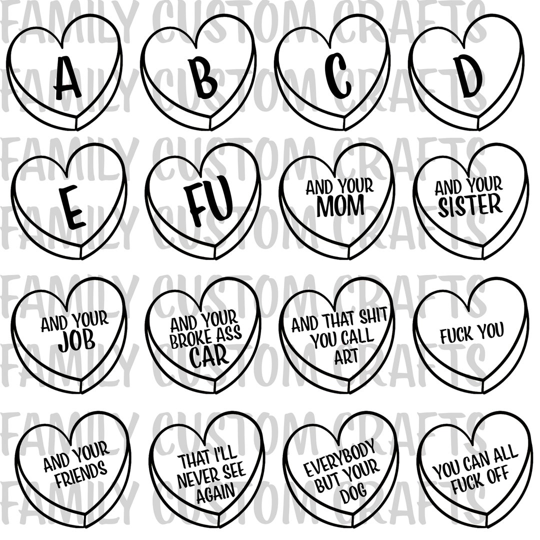 ABCDEFU PNG and SVG Cut File Transparent Background A-B-C-D-E, F-U and ...