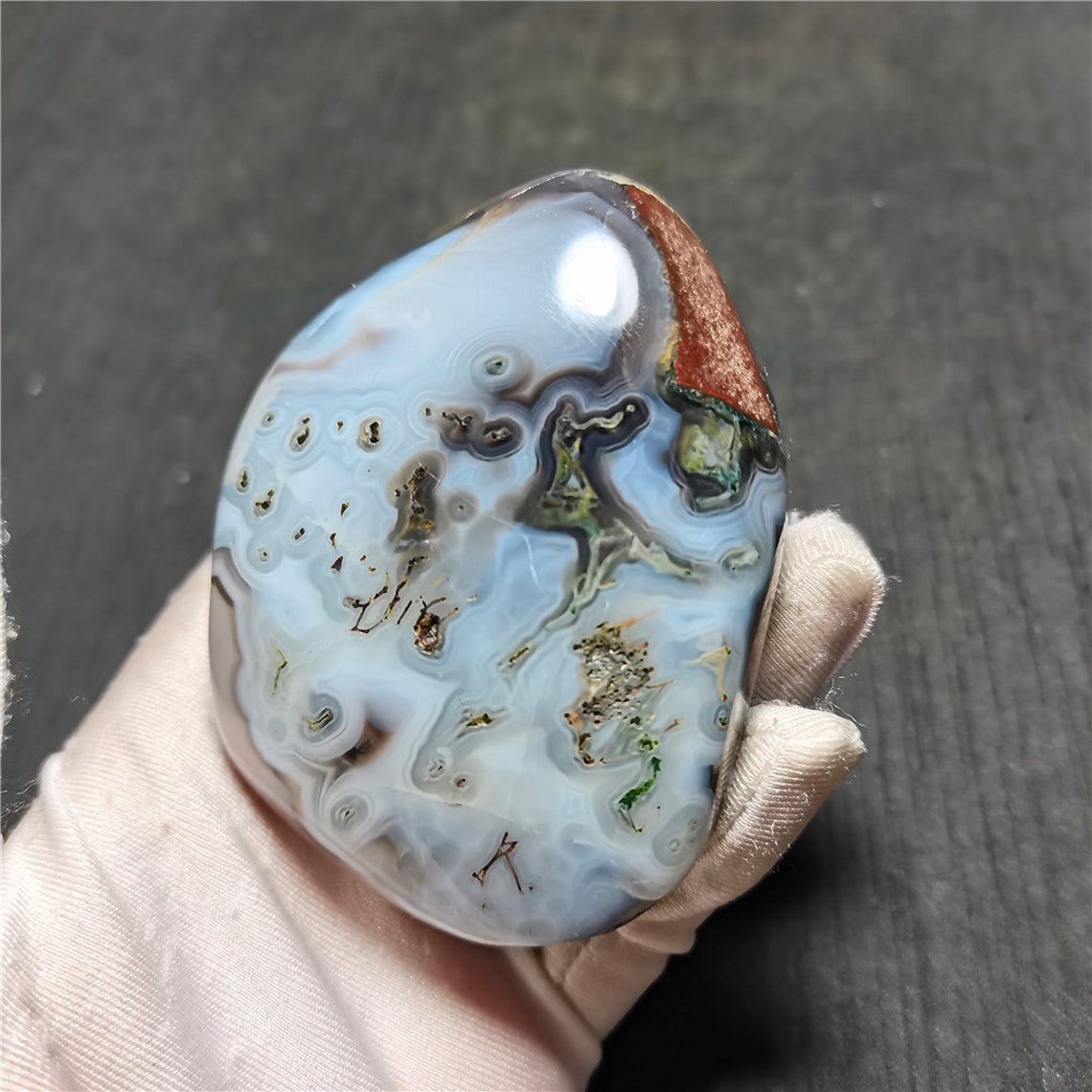 TOP Natural Polished Persian Agate Crystal Madagascar Healing | Etsy