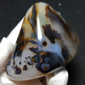 AAA Natural Aquatic Plant Agate Banded Crystal Polished - Etsy