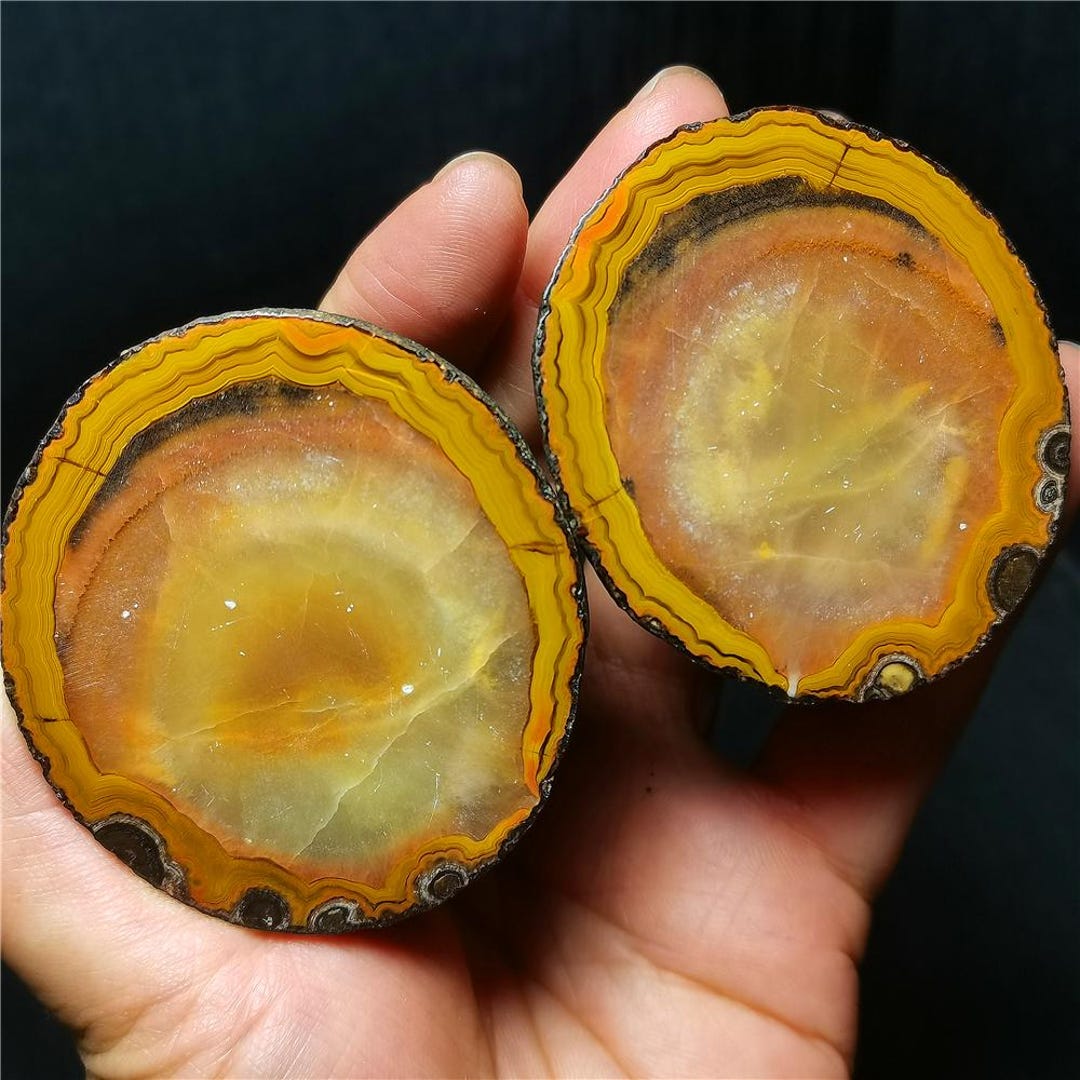 Natural Warring States Red Agate Crystal Geodes: Healing Stones - Etsy