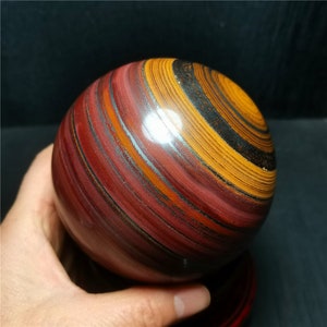 Natural Large Tiger's Eye Sphere /natural Tiger's Eye Ball/tumbled ...