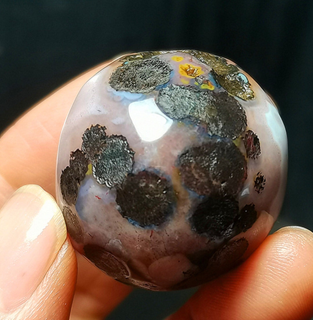 AAA Rare China Natural Inner Mongolia Gobi Eye Agate Stone Collection ...