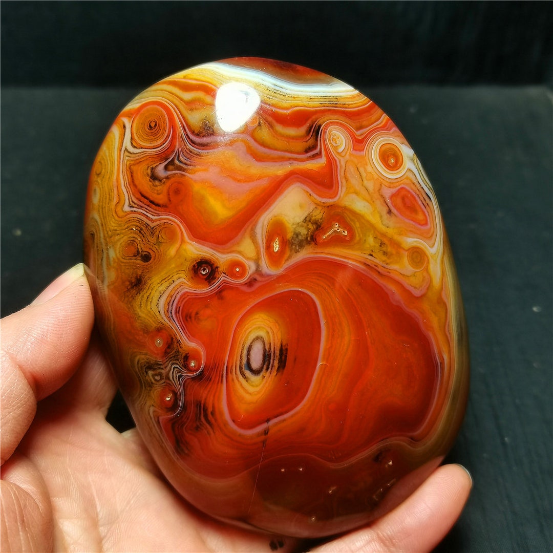 TOP Beatiful Polished Silk Banded Agate Crystal From Madagascar ...