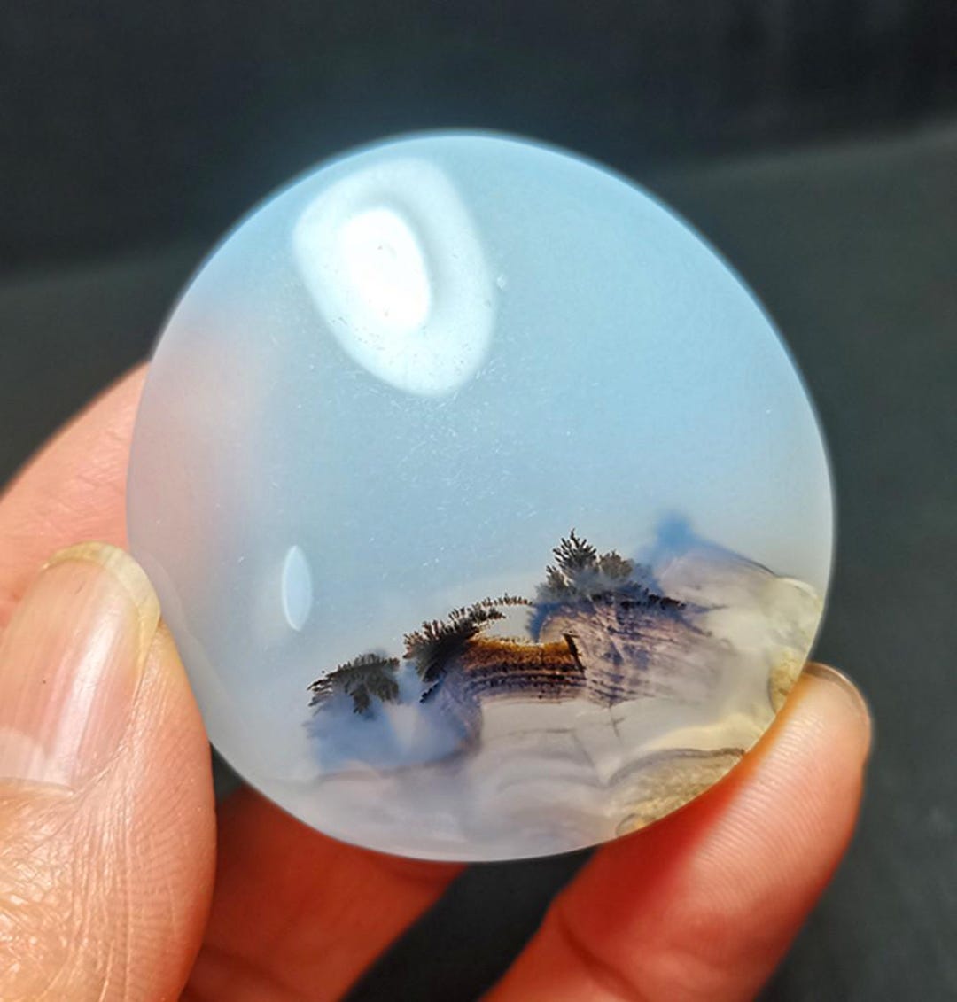 AAA Natural Polished Aquatic Plants Small Tree Agate Crystal Healing ...