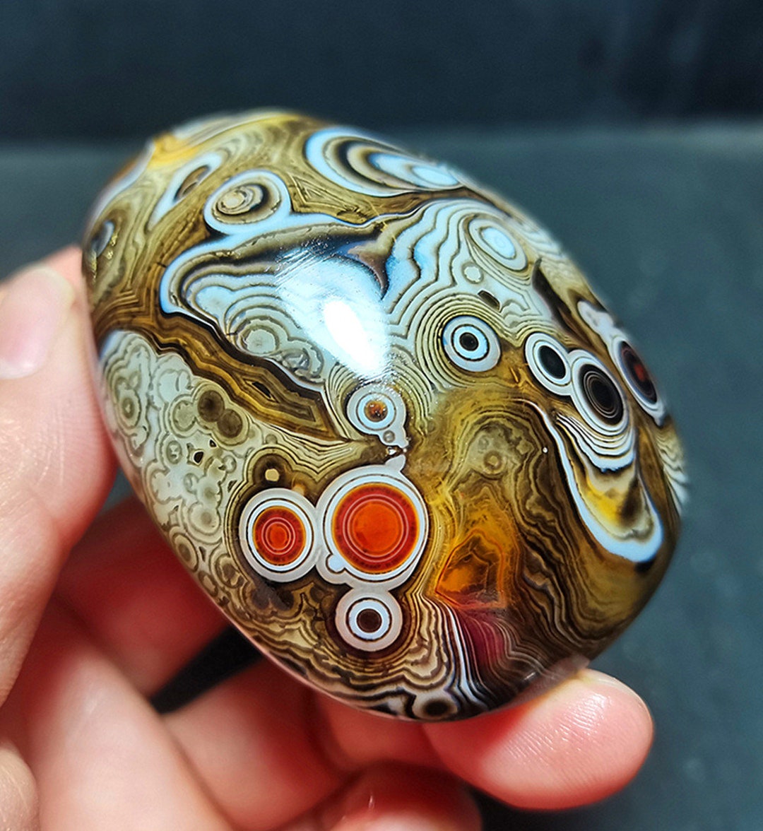 TOP Beatiful Polished Silk Banded Agate Crystal From Madagascar/healing ...