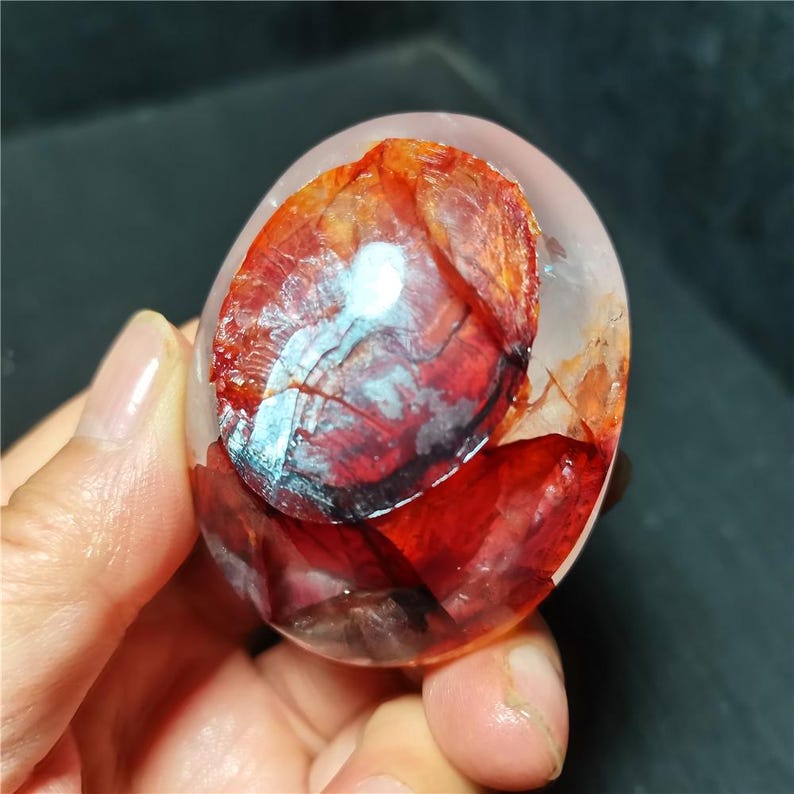 Natural Red Quartz Crystal : Landscape Energy Stone Decoration - Etsy UK
