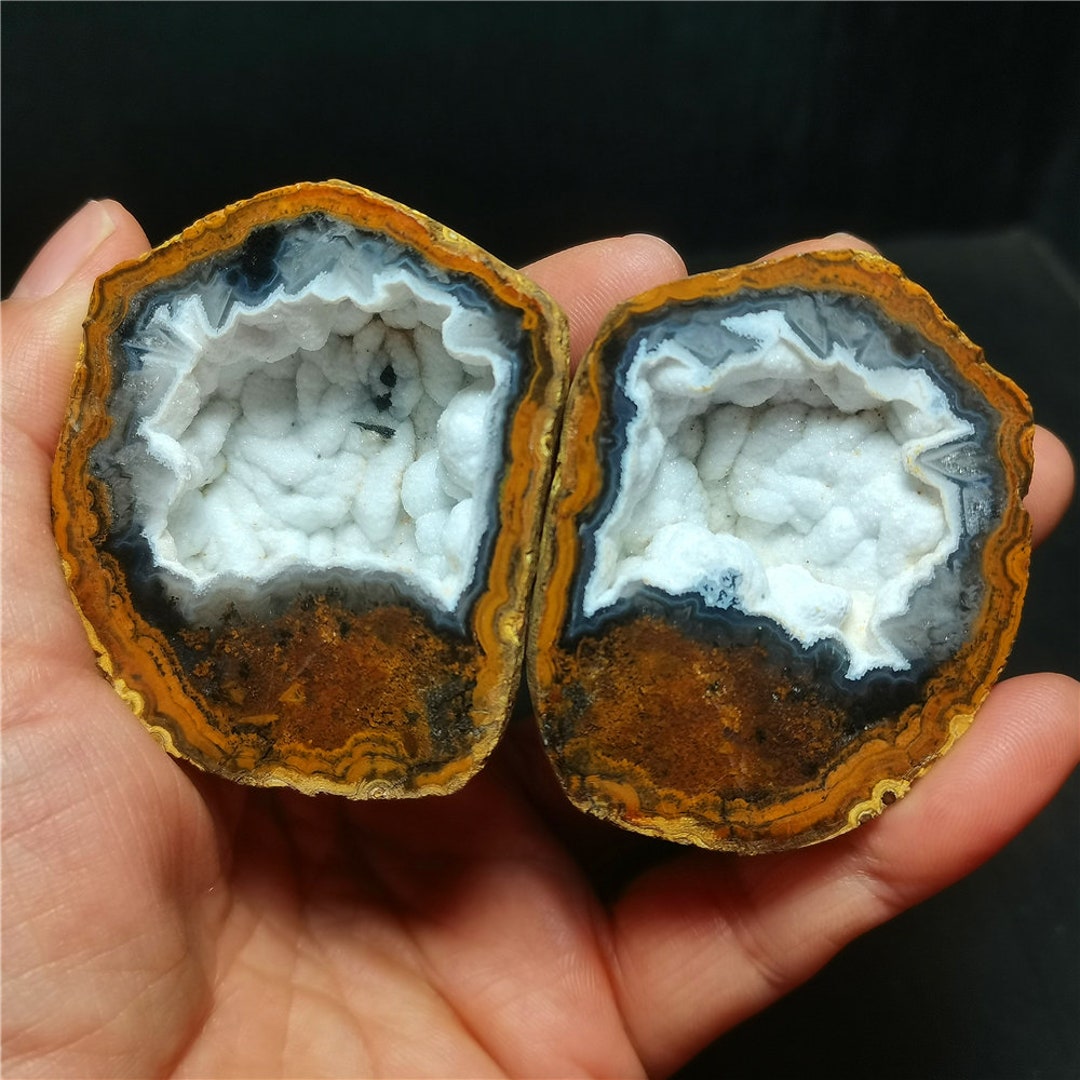 AAA Rare Natural Inner Mongolia Gobi Eye Agate Stone Geode Collection ...