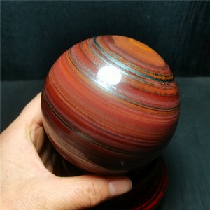 Natural Large Tiger's Eye Sphere /natural Tiger's Eye Ball/tumbled ...