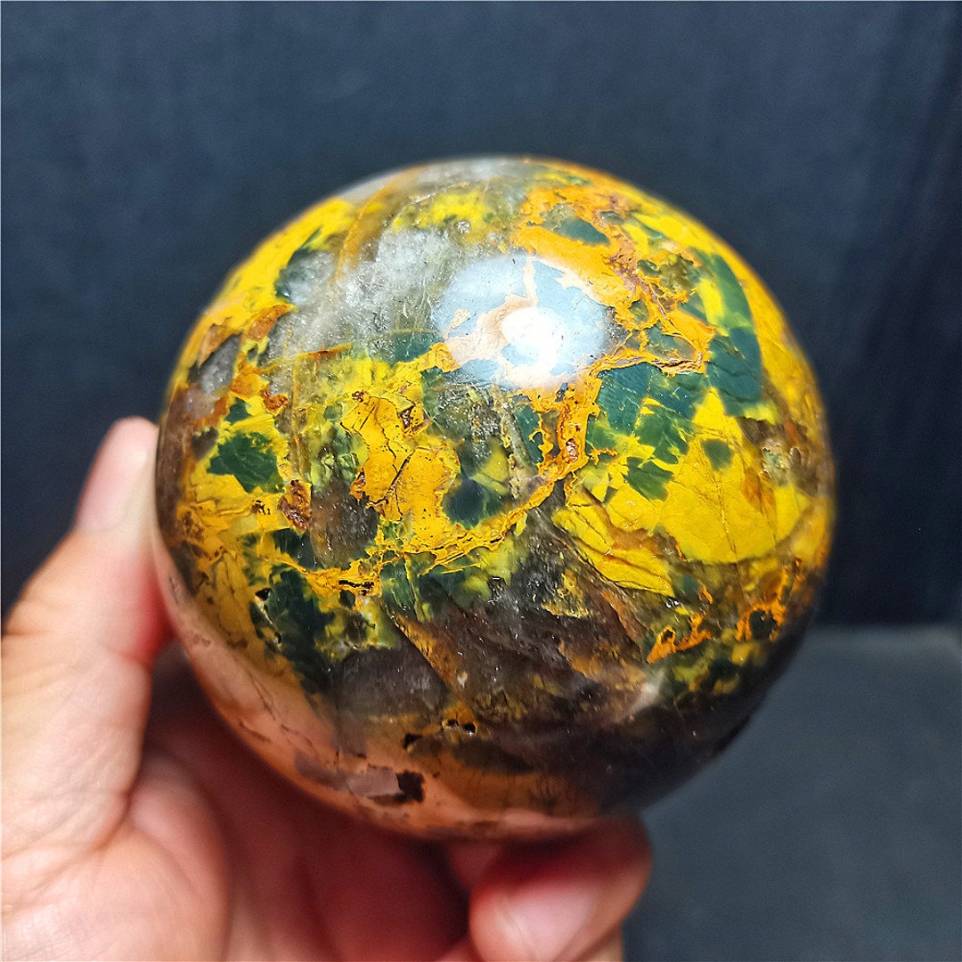 Natural Pietersite Gemstone Ball: Chakra Reiki Meditation Crystal (82mm ...