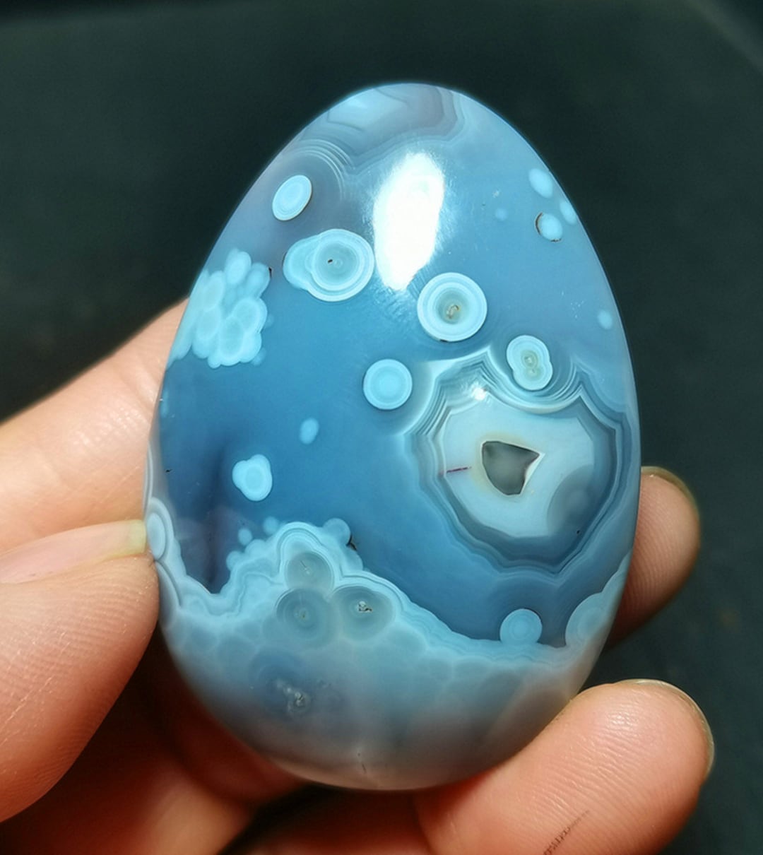 AAA Natural Beautiful Gobi Agate Eyes Agate /stone Healing/ Silk Banded ...