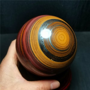 Natural Large Tiger's Eye Sphere /natural Tiger's Eye Ball/tumbled ...
