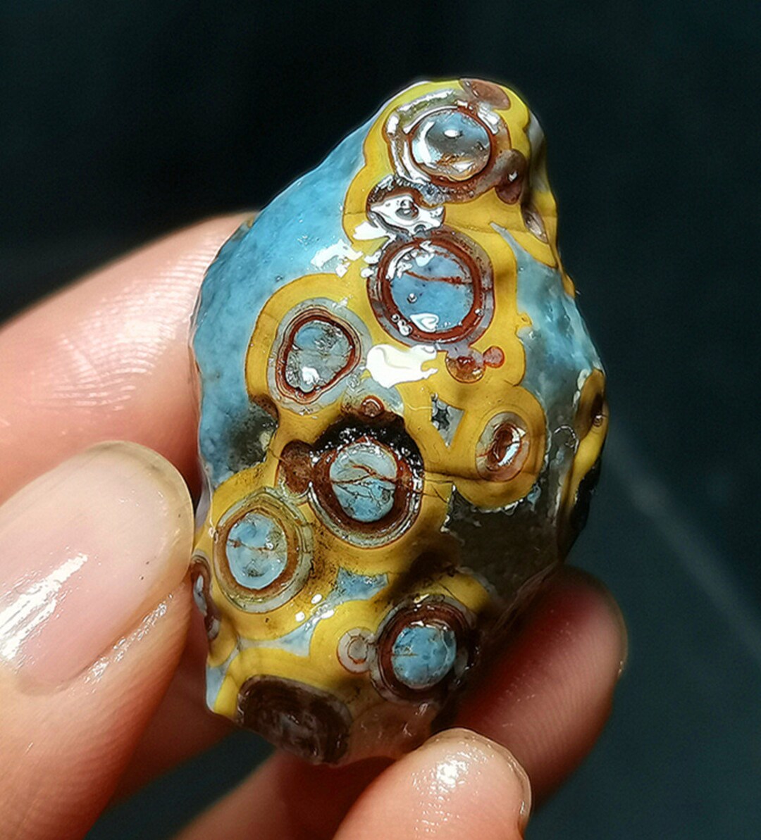 RARE 100% Natural China Inner Mongolia Gobi Eye Agate Stone - Etsy
