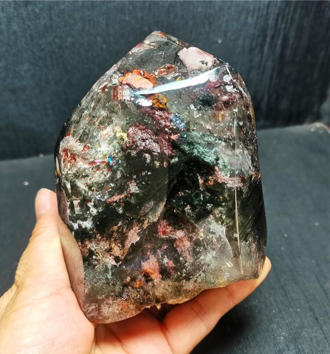 RARE Natural Included Garden Phantom Quartz Tower /scenic Quartz Point ...