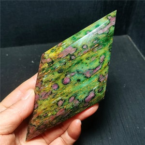 RARE Natural Polished Grandmother Green Ruby Crystal Healing /chakra ...