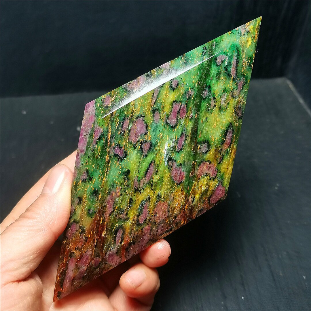 RARE Natural Polished Grandmother Green Ruby Crystal Healing /chakra ...