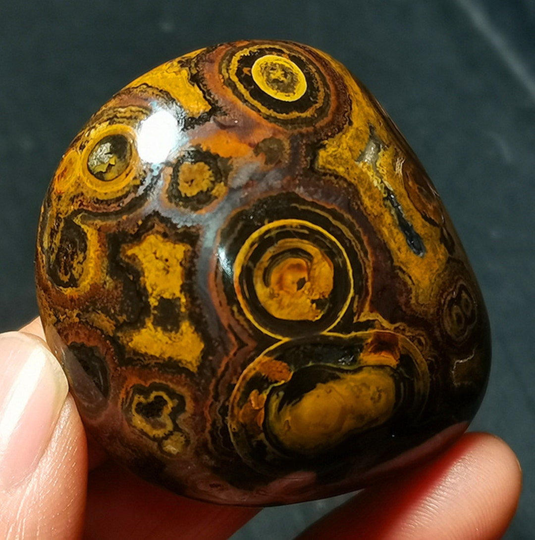 AAA Rare China Natural Inner Mongolia Gobi Eye Agate Stone Collection ...