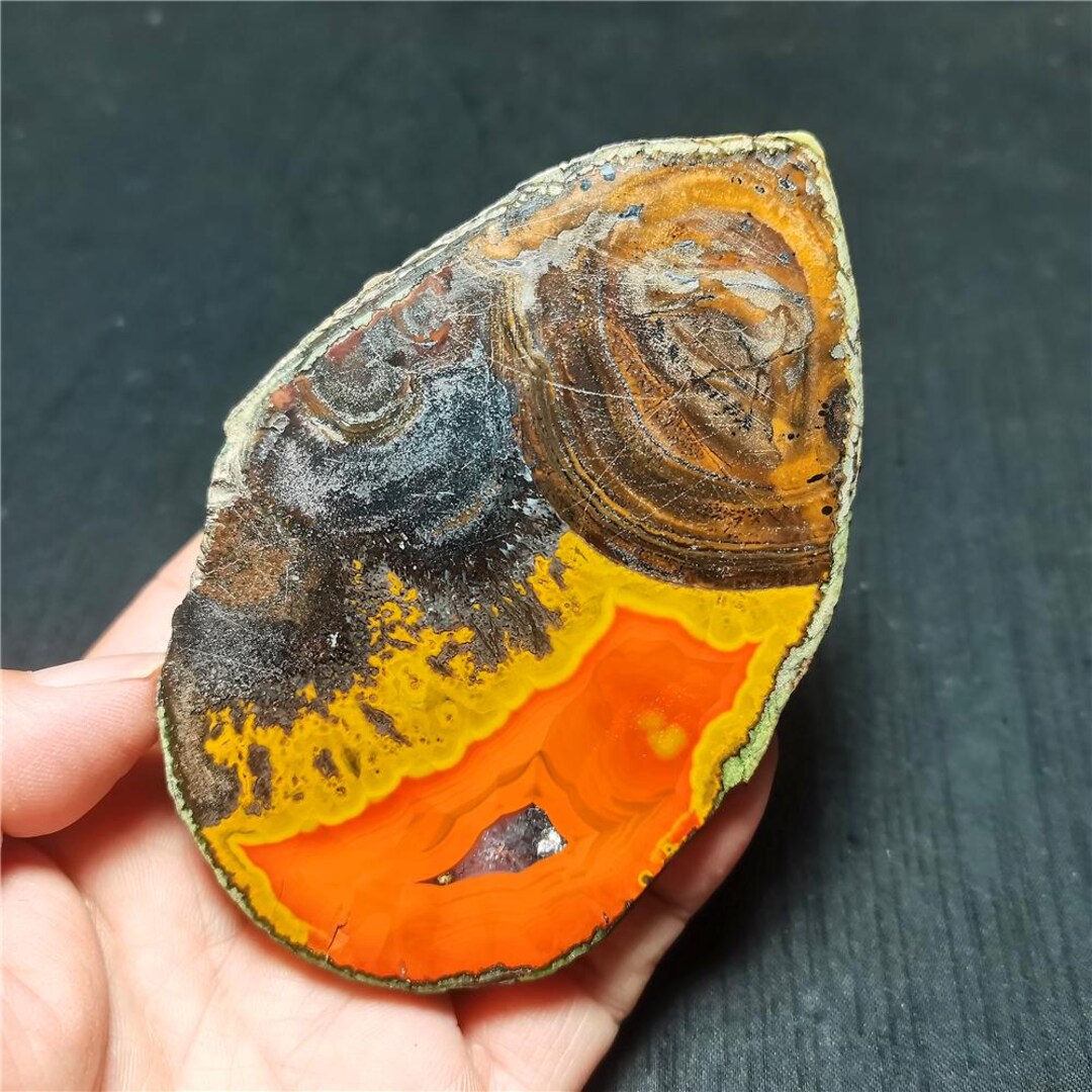 AAAAA RARE Natural Warring States Red Banded Agate Quartz Crystal ...