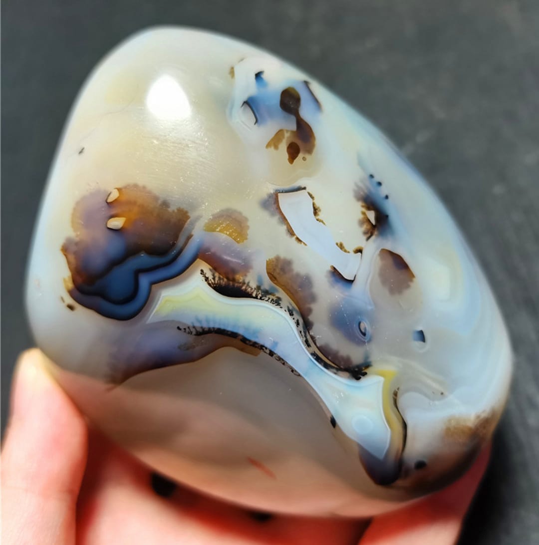 AAA Natural Polished Aquatic Plants Agate Crystal Madagascar - Etsy