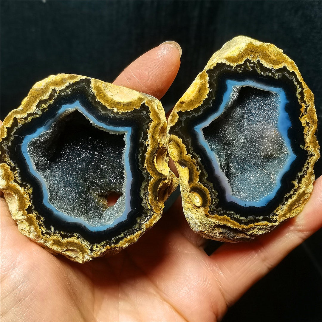 AAA Rare China Natural Inner Mongolia Gobi Eye Agate Stone Collection ...