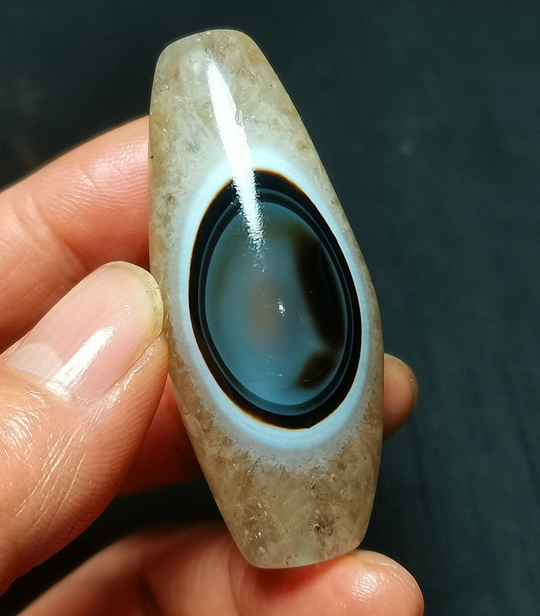 AAA Rare Natural Gobi Eye Agate Crystal Stone Collection /healing Agate ...