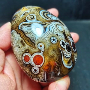 TOP Beatiful Polished Silk Banded Agate Crystal From Madagascar/healing ...