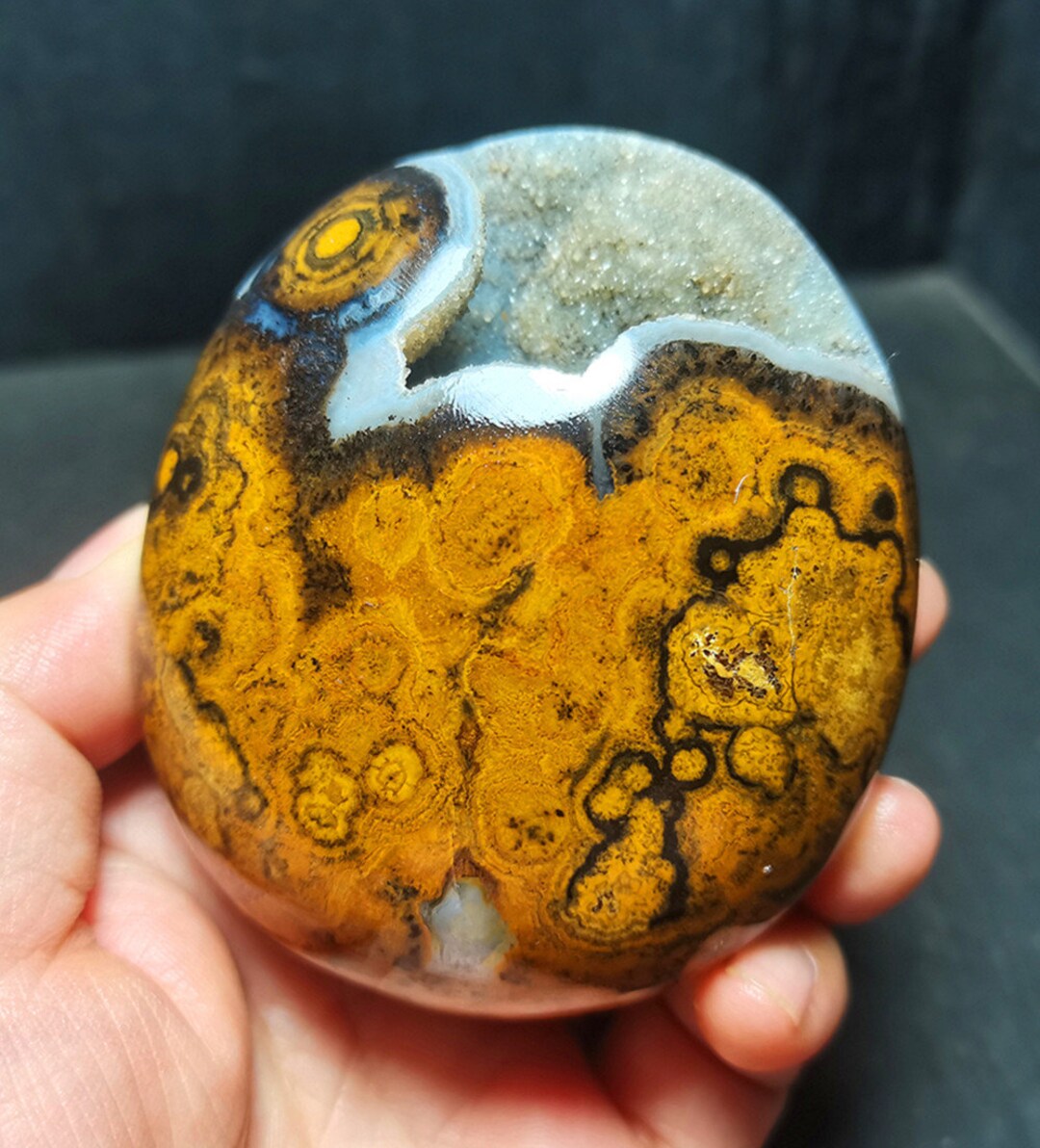 AAAAA Natural Beautiful Gobi Agate Eyes Agate Geode /stone Healing ...