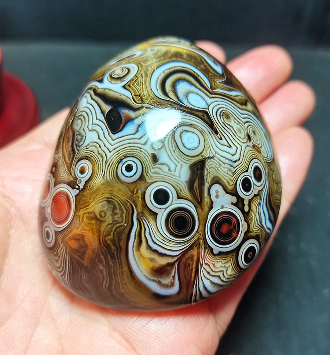 TOP Beatiful Polished Silk Banded Agate Crystal From Madagascar/healing ...