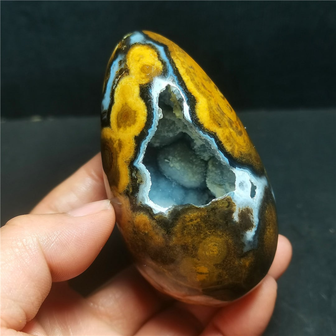 AAA Rare Natural Inner Mongolia Gobi Eye Agate Stone Collection ...