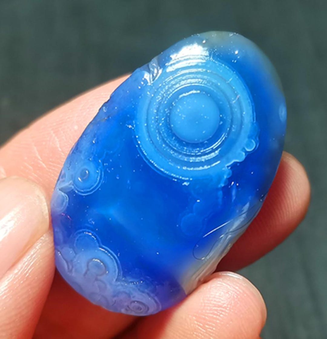 Rare Gobi Agate Eyes Stone: Handmade Carved Healing Crystal - Etsy