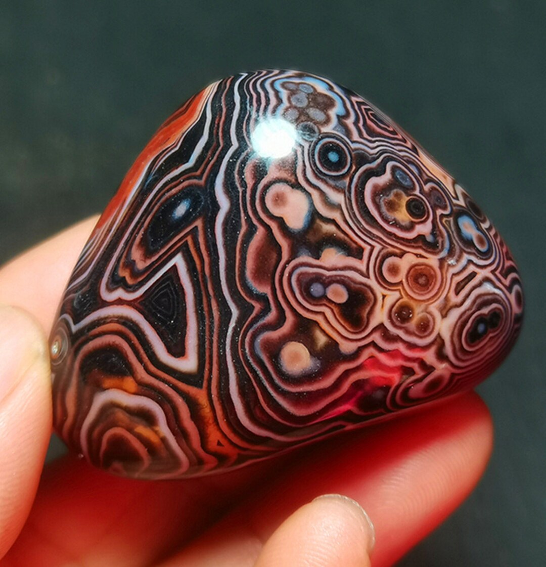 TOP Beatiful Polished Silk Banded Agate Crystal From Madagascar ...