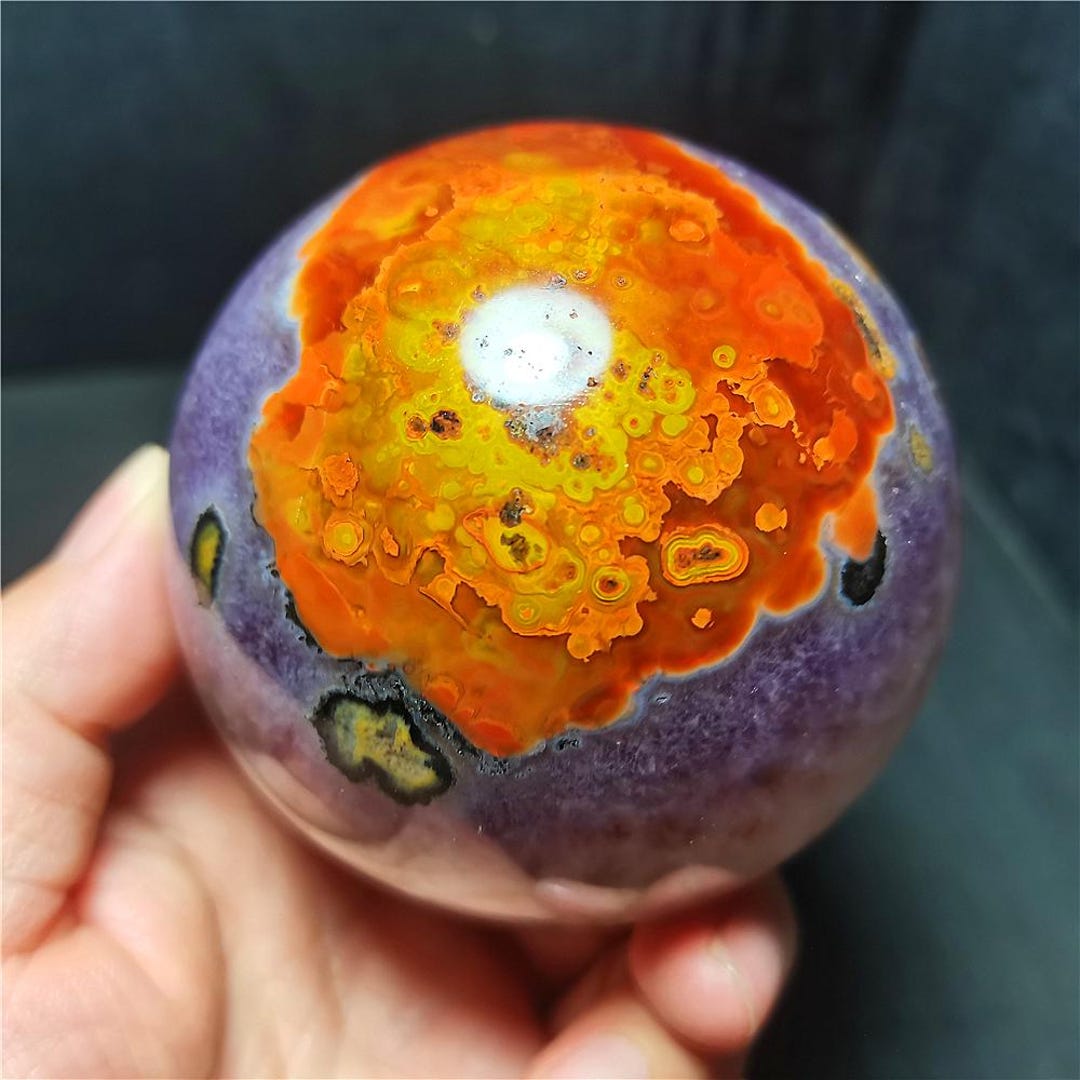 AAAAA Natural Warring States Red Quartz Crystal Sphere Ball /healing ...