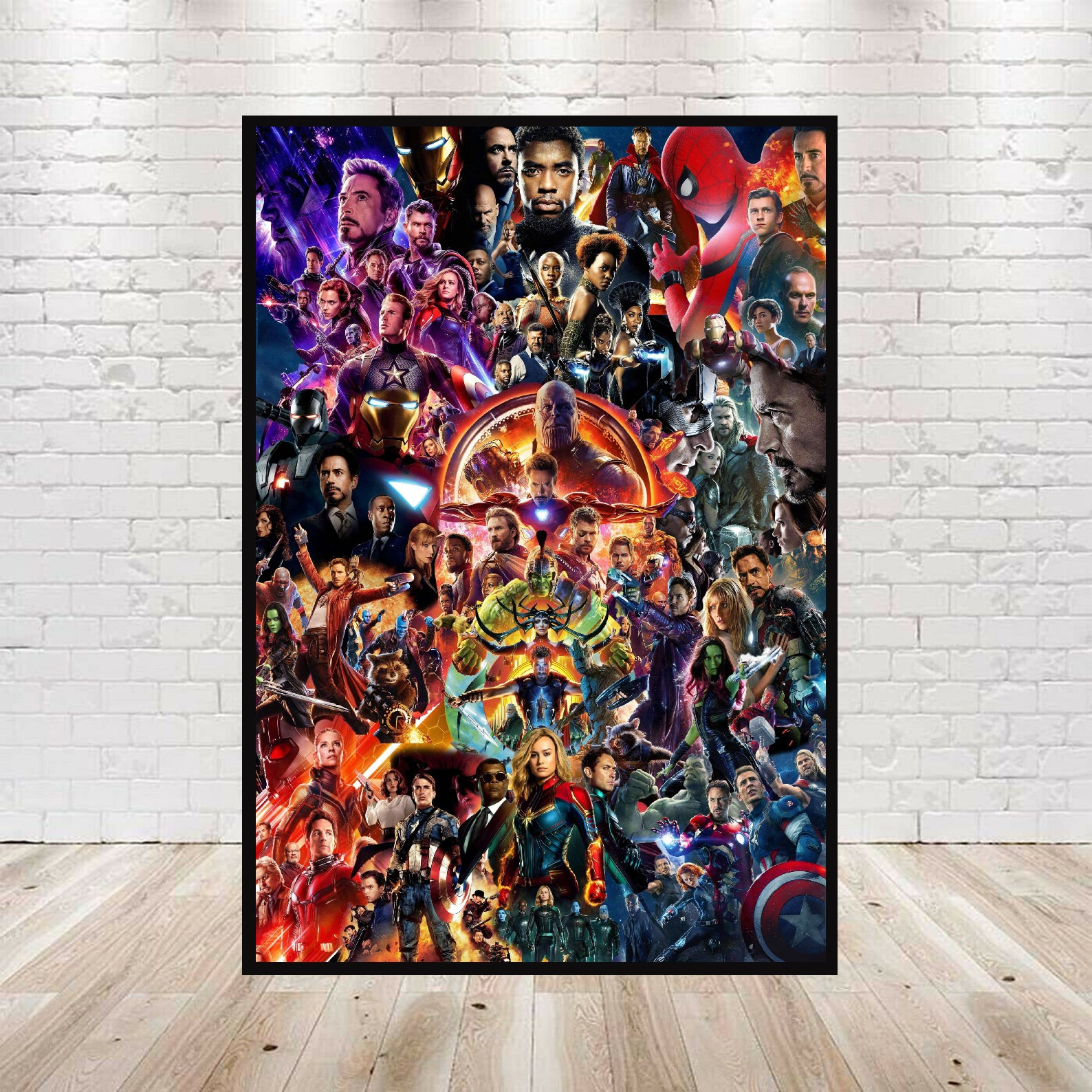 Marvel MCU Avengers Movie Collage Poster Exclusive Art Iron | Etsy