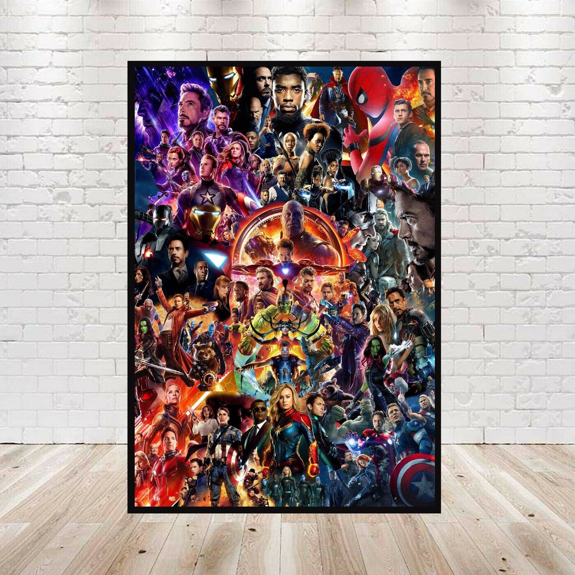 Marvel Cinematic Universe MCU Art Collage Poster Digital | Etsy