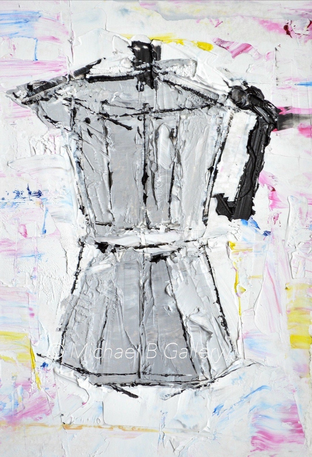 Digital Download - "cafetera" - Coffee Art. Coffee Painting. Coffee ...