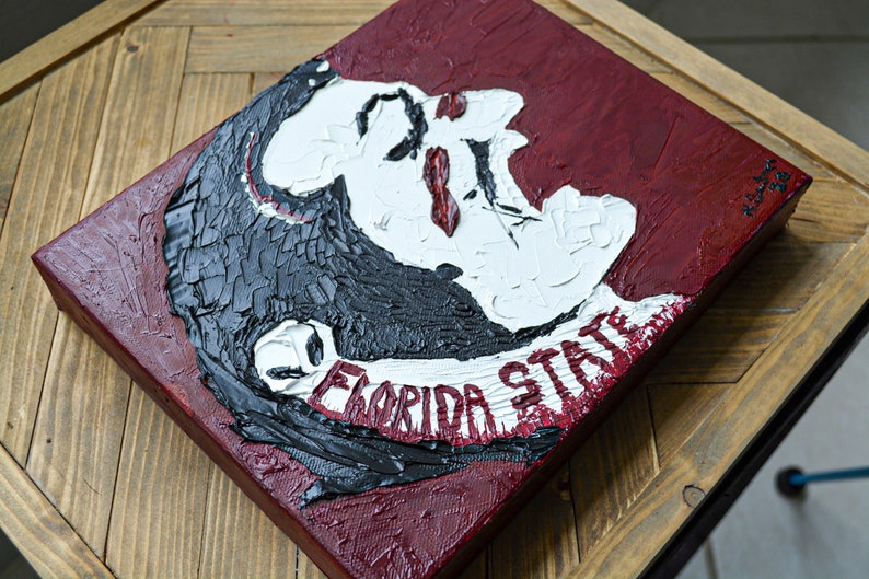 Original Palette Knife & Oil Painting. Classic Florida State Seminole ...