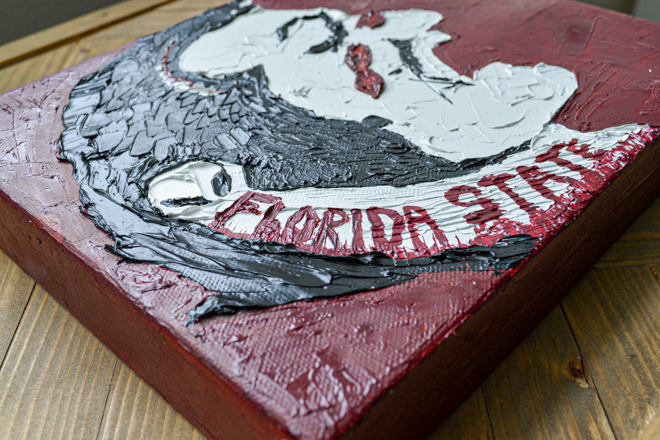 Original Palette Knife & Oil Painting. Classic Florida State Seminole ...