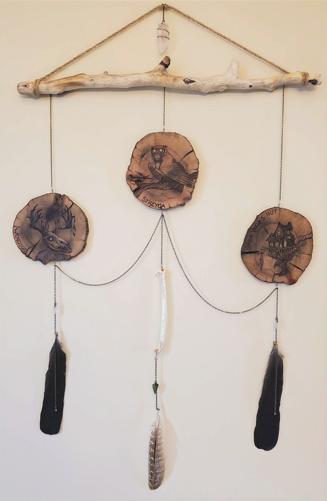 Green Witch Wall Décor ~the Nightmare Catcher~ - Etsy