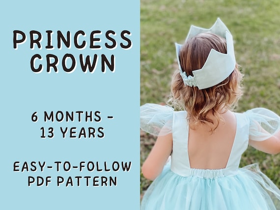 Crown Sewing Pattern King Crown for Kids Costumes Prince and - Etsy
