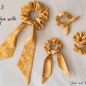 Printable Scrunchie Pattern | Digital Downloadable Hair Scrunchy ...