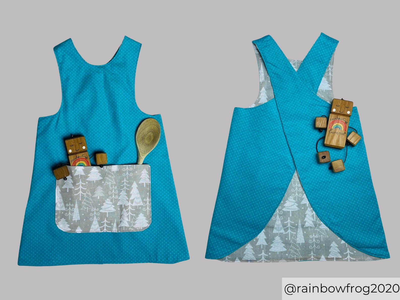 Kids Cross Back Apron Sewing Pattern // How to Make a Japanese Apron ...