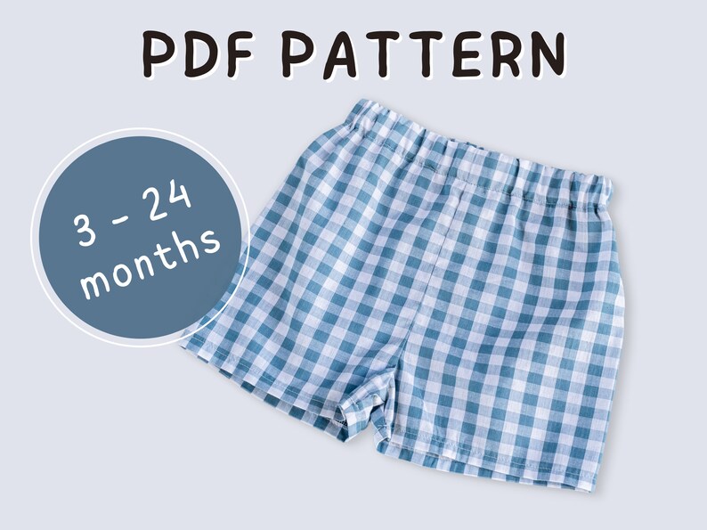 Baby and Toddler Shorts Pattern // Easy Baby Sewing Pattern - Etsy