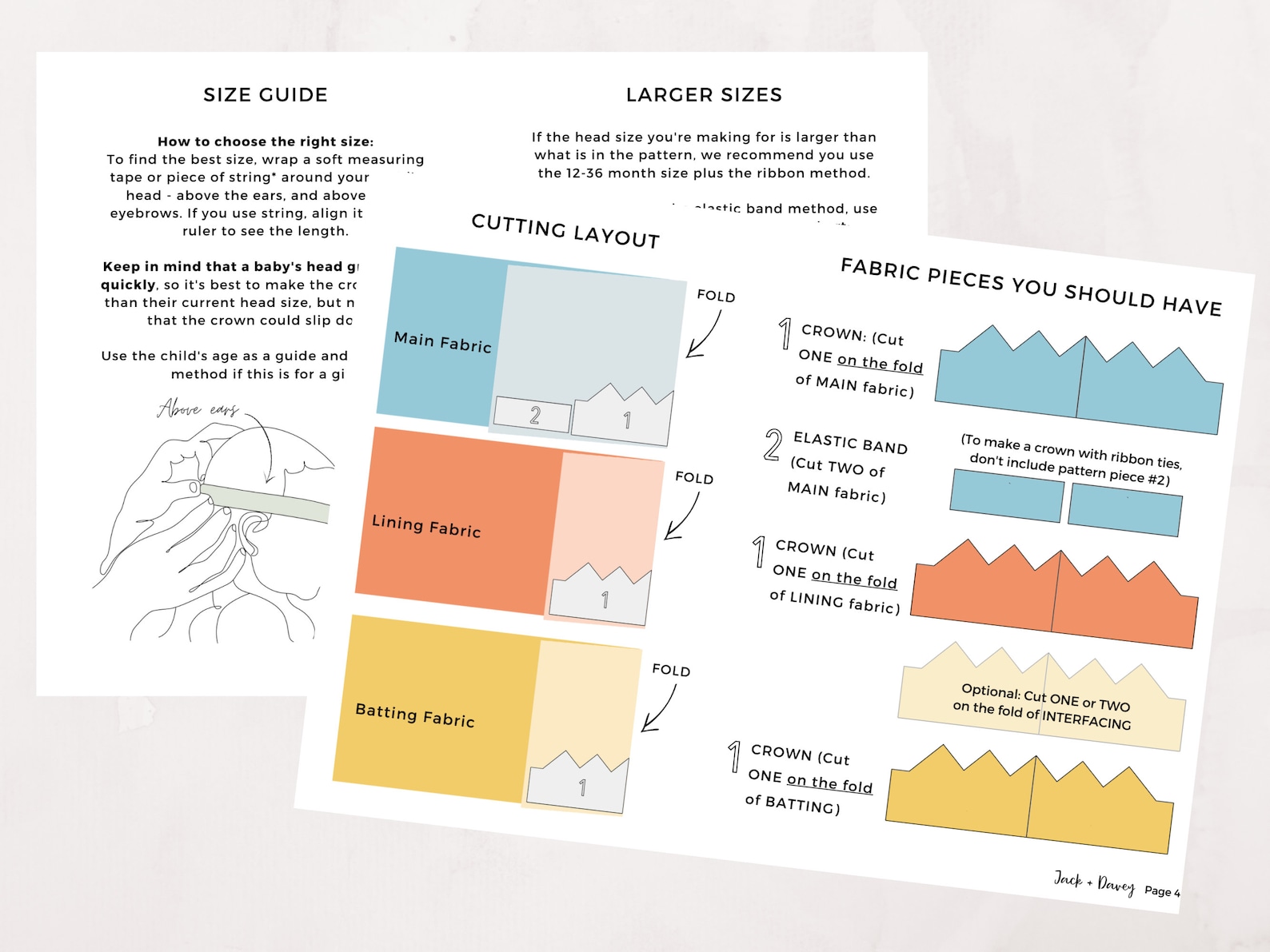 Baby Crown Sewing Pattern Fabric Crown for 1st Birthday - Etsy