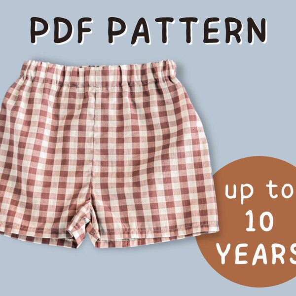 Girls Shorts Pattern - Etsy