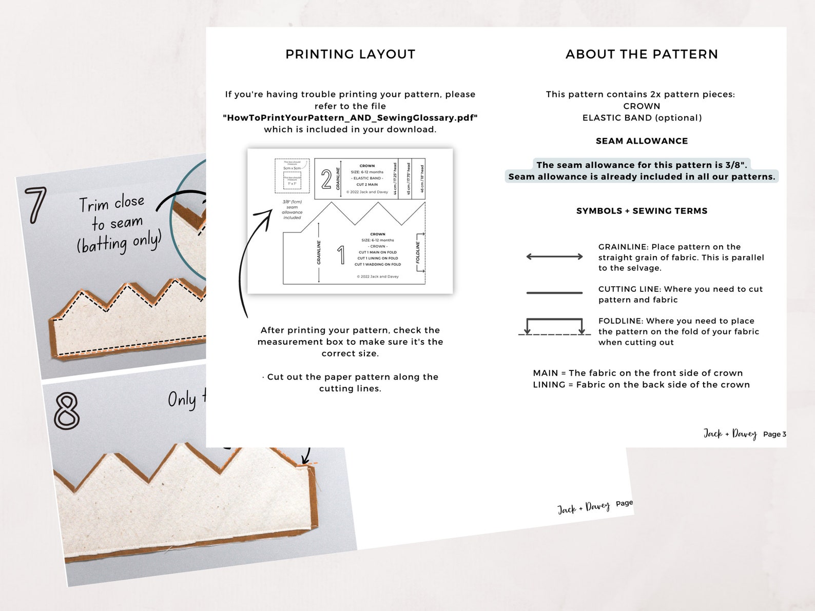Crown Sewing Pattern King Crown for Kids Costumes Prince and - Etsy