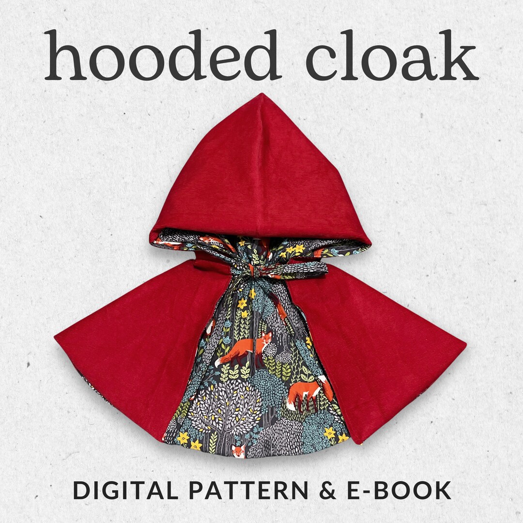 Kids Hooded Cloak PDF Sewing Pattern - Etsy