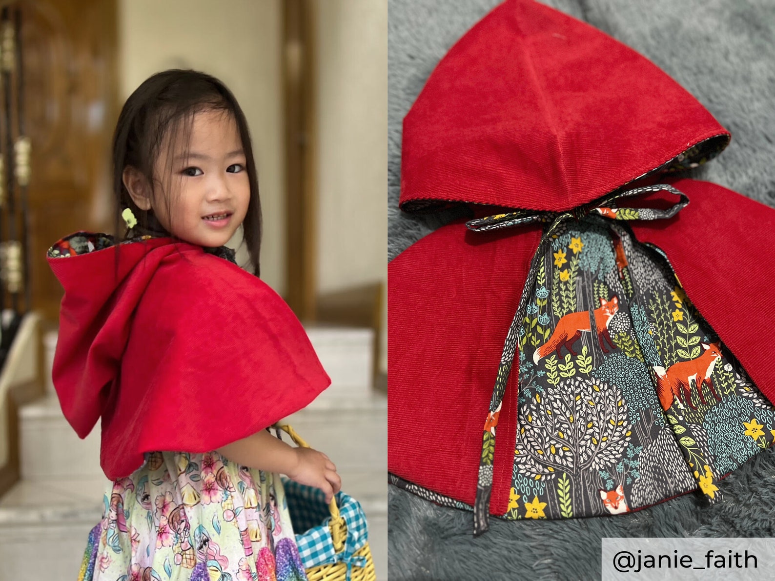 Kids Hooded Cloak PDF Sewing Pattern - Etsy