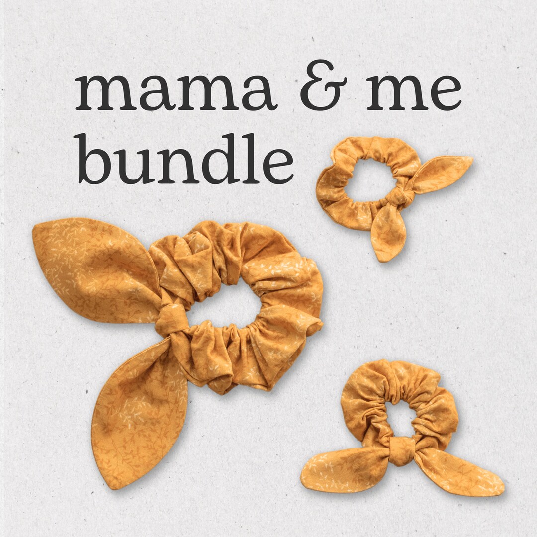 Printable Scrunchie Pattern | Digital Downloadable Hair Scrunchy ...