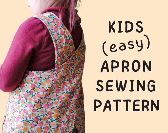 Crossback Reversible Adult and Child Apron Pattern by Indygo - Etsy