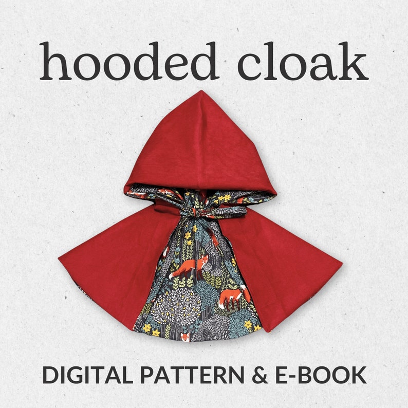 Kids Hooded Cloak PDF Sewing Pattern - Etsy